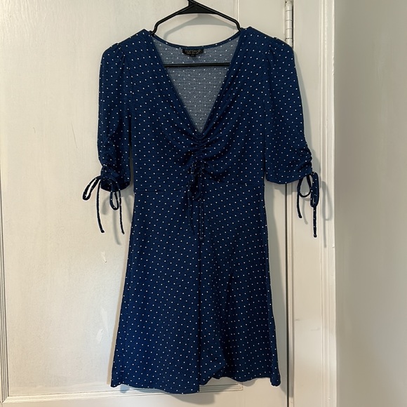 Topshop | Dresses | Topshop Polka Dot Mini Dress | Poshmark